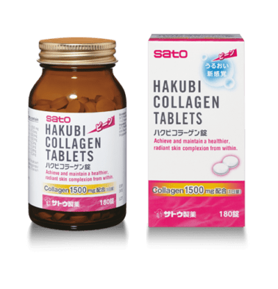 Japanese Collagen Tablet For Skin | HAKUBI | Sato Pharm